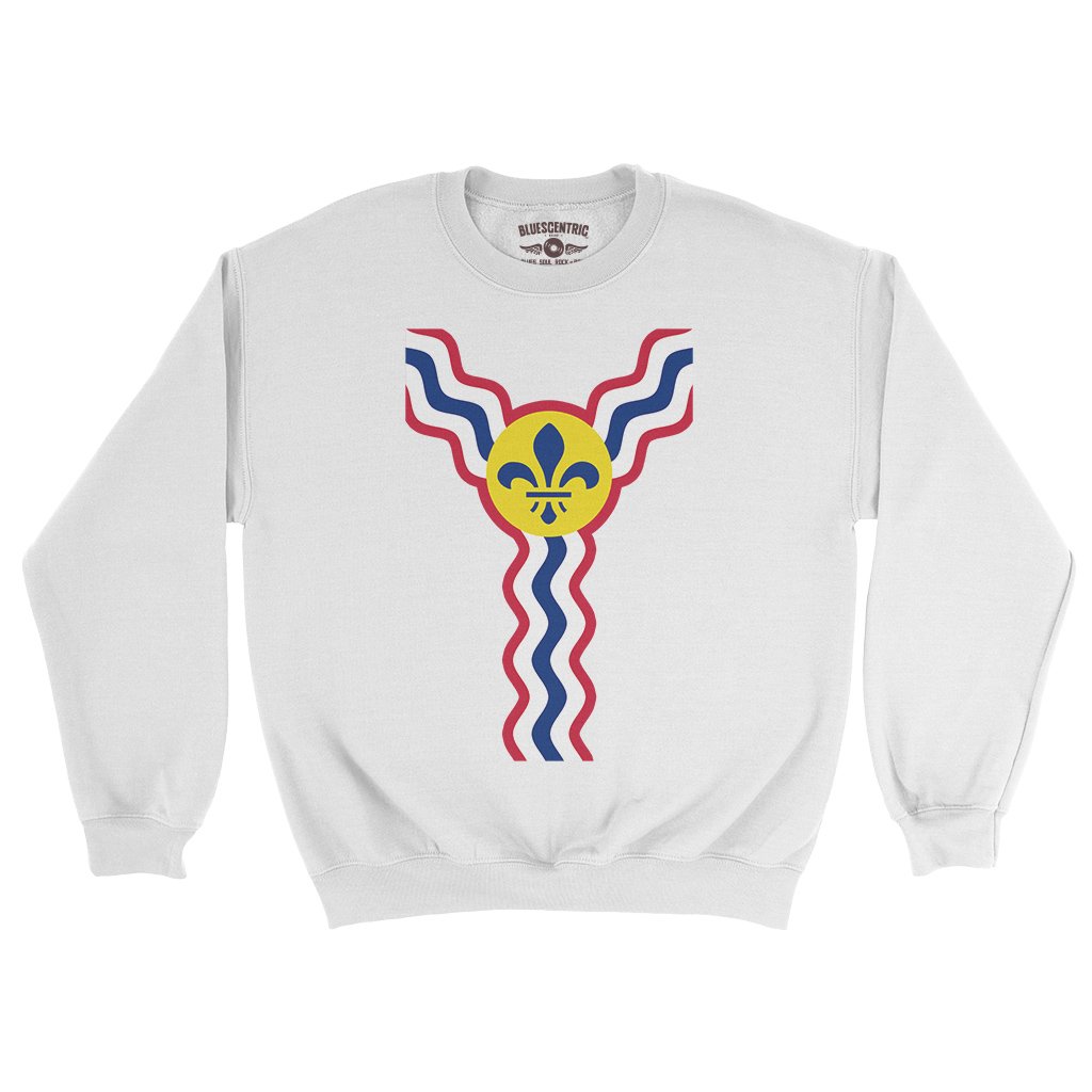 St Louis Flag Pattern Crewneck Sweatshirt – Bluescentric