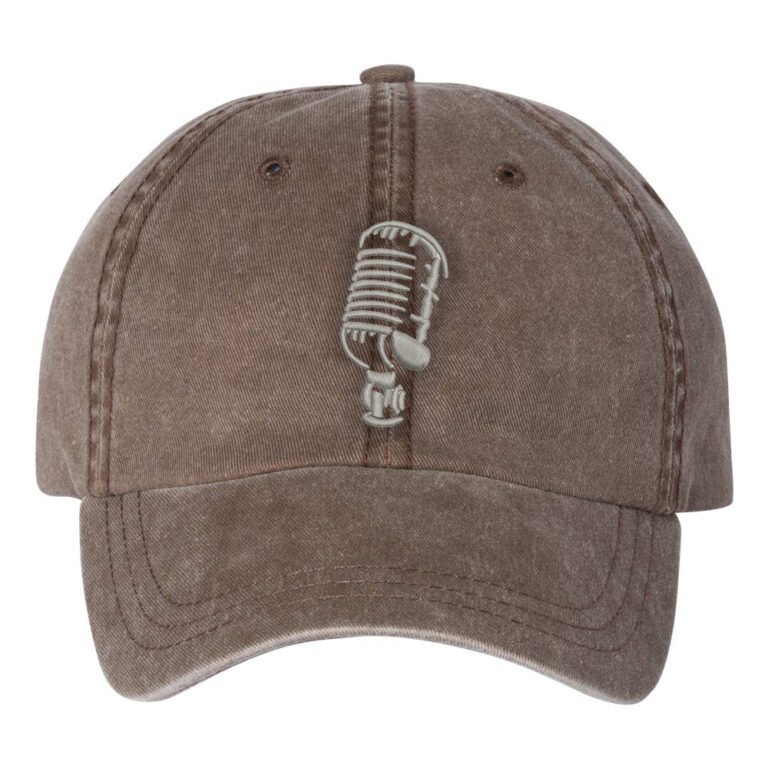 Microphone Hat – Pigment Dyed Brown – Bluescentric