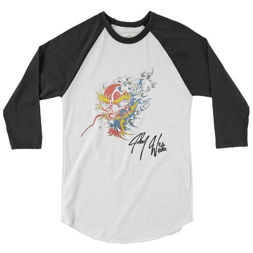 Johnny Winter Screamin Demon Tattoo Baseball T-Shirt – Bluescentric